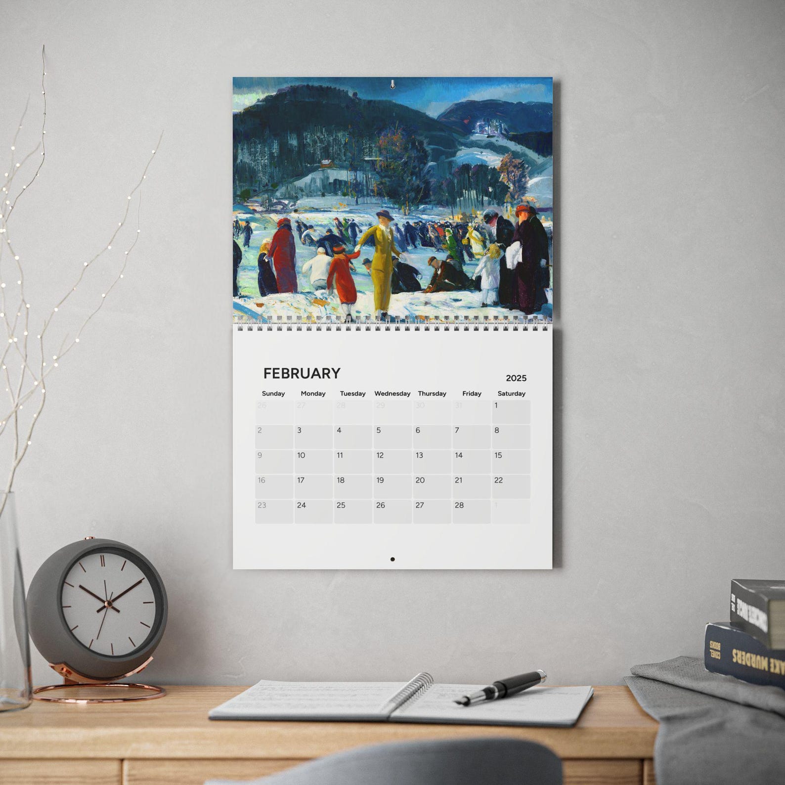 2025 Art Calendar Famous Paintings by Great Artists Fine Art Wall Decor ...