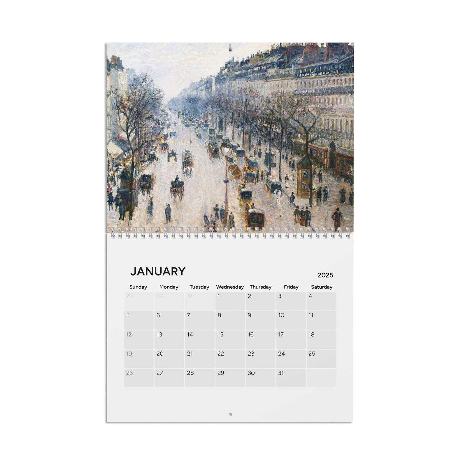 2025 Art Calendar Famous Paintings by Great Artists Fine Art Wall Decor ...
