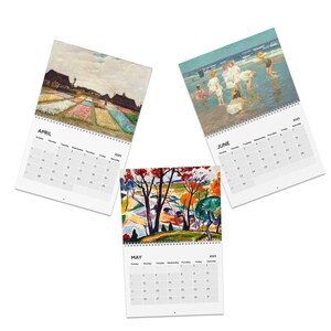 2025 Art Calendar Famous Paintings by Great Artists Fine Art Wall Decor ...
