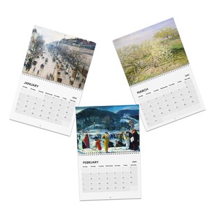 2025 Art Calendar Famous Paintings by Great Artists Fine Art Wall Decor ...