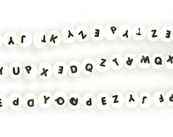 Ceramic Alphabet Beads - Etsy