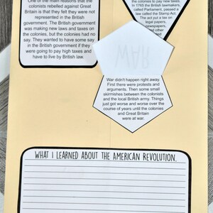 American Revolution Lapbook - Etsy