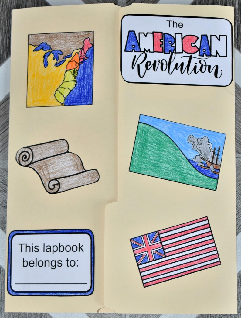 American Revolution Lapbook - Etsy