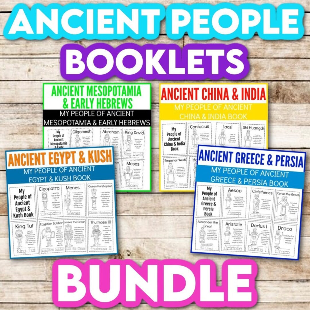 People of Ancient Civilizations Booklets BUNDLE - Etsy