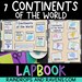 7 Continents of the World Lapbook - Etsy