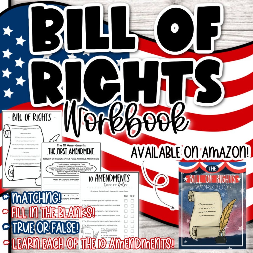 Bill of Rights Worksheets | the 10 Amendments | Constitution Worksheets ...
