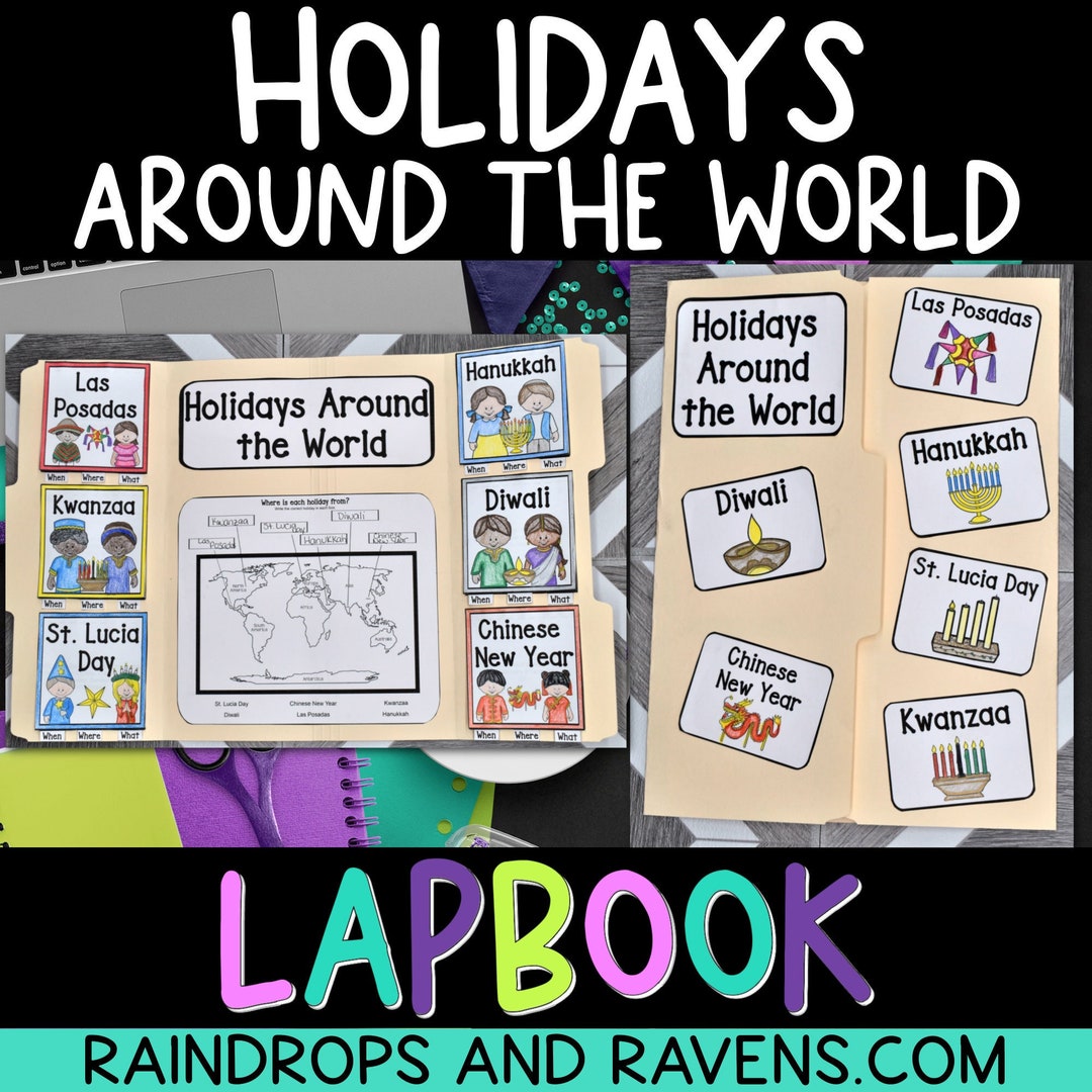 Holidays Around the World Lapbook - Etsy