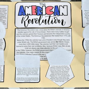 American Revolution Lapbook - Etsy