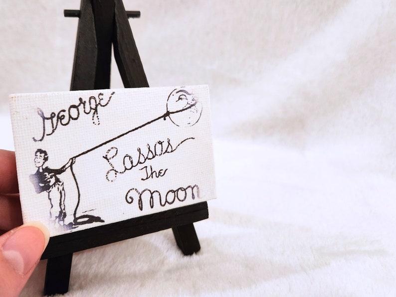George Lassos the Moon Mini Canvas Art for It's a Wonderful Life Fans ...