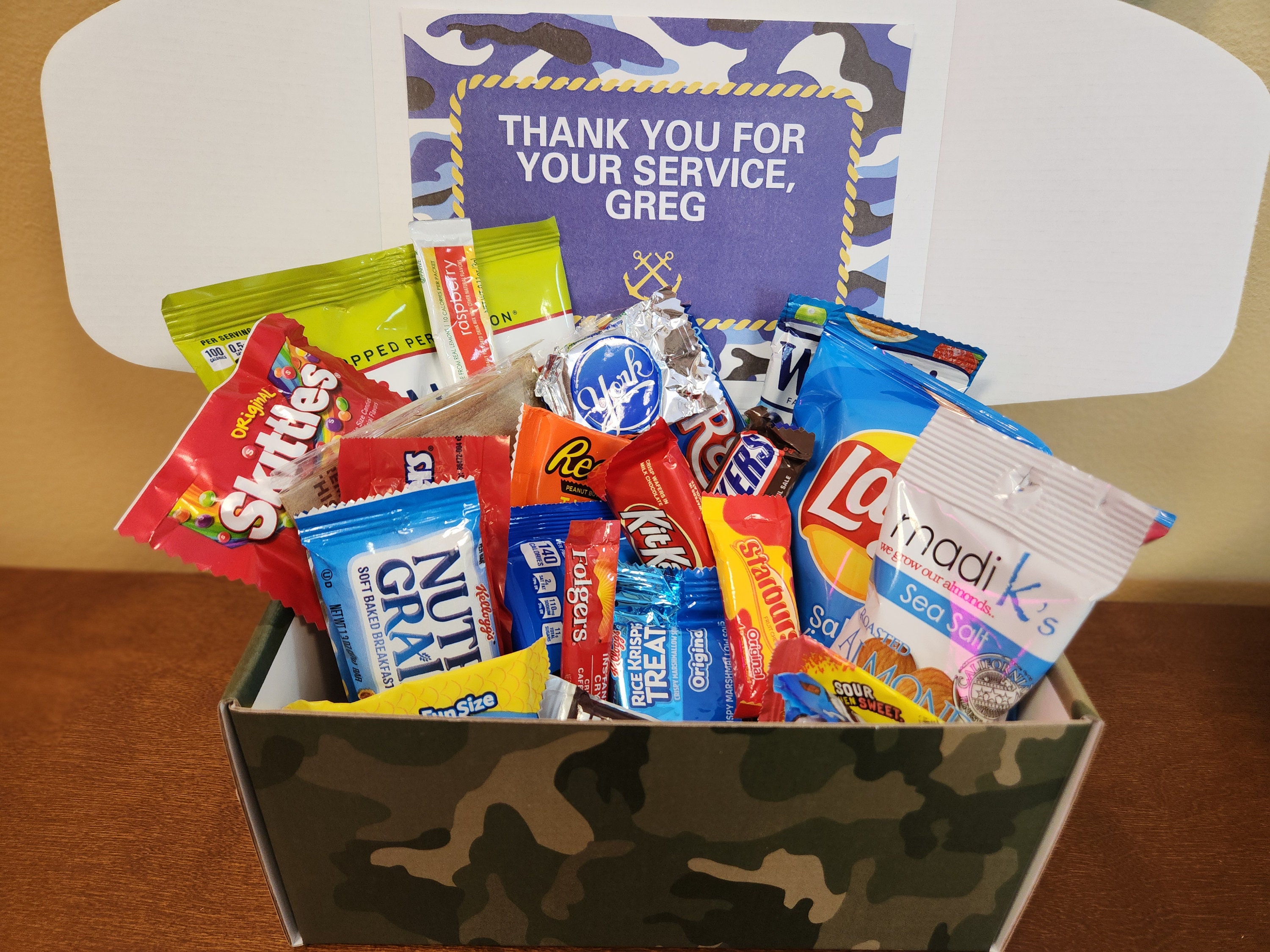 Military Care Package – Personalized U.S. Military or Veteran Gift for ...