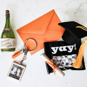 Mini Graduation Gift Box 2024 Custom Color, Photo Keychain, Diploma ...