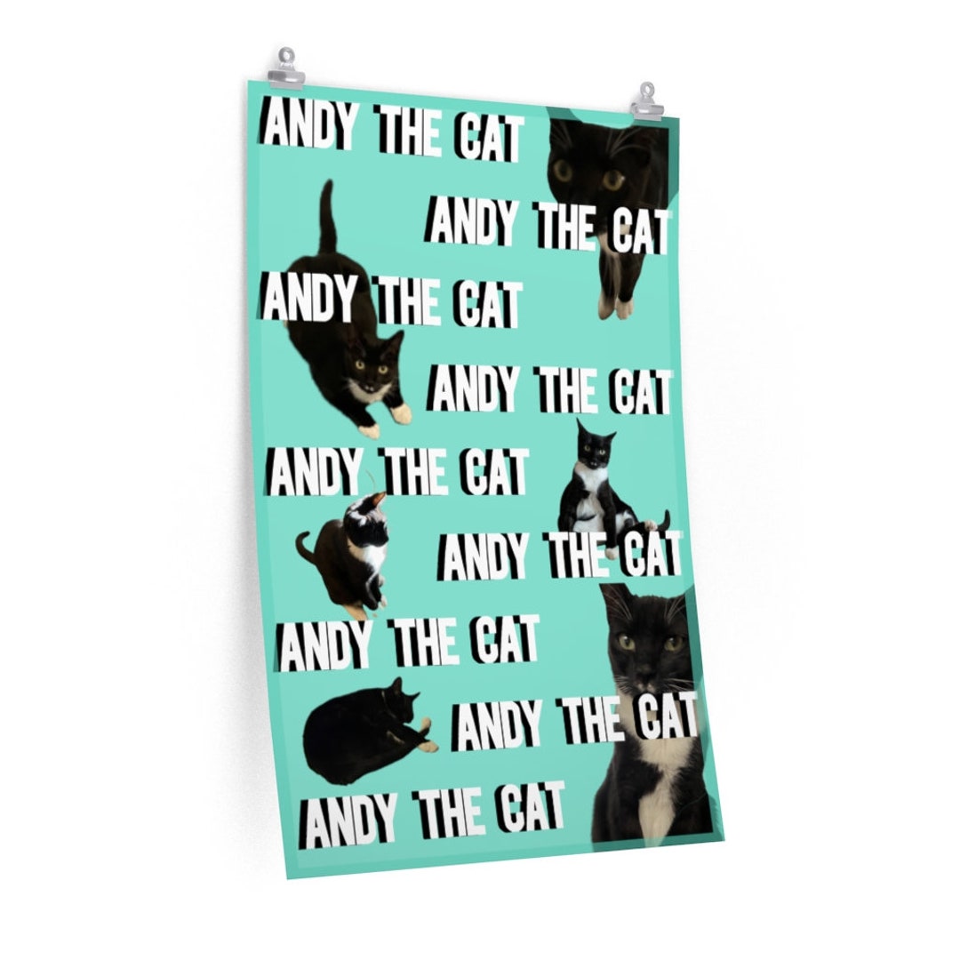 Andy the Cat Poster - Etsy