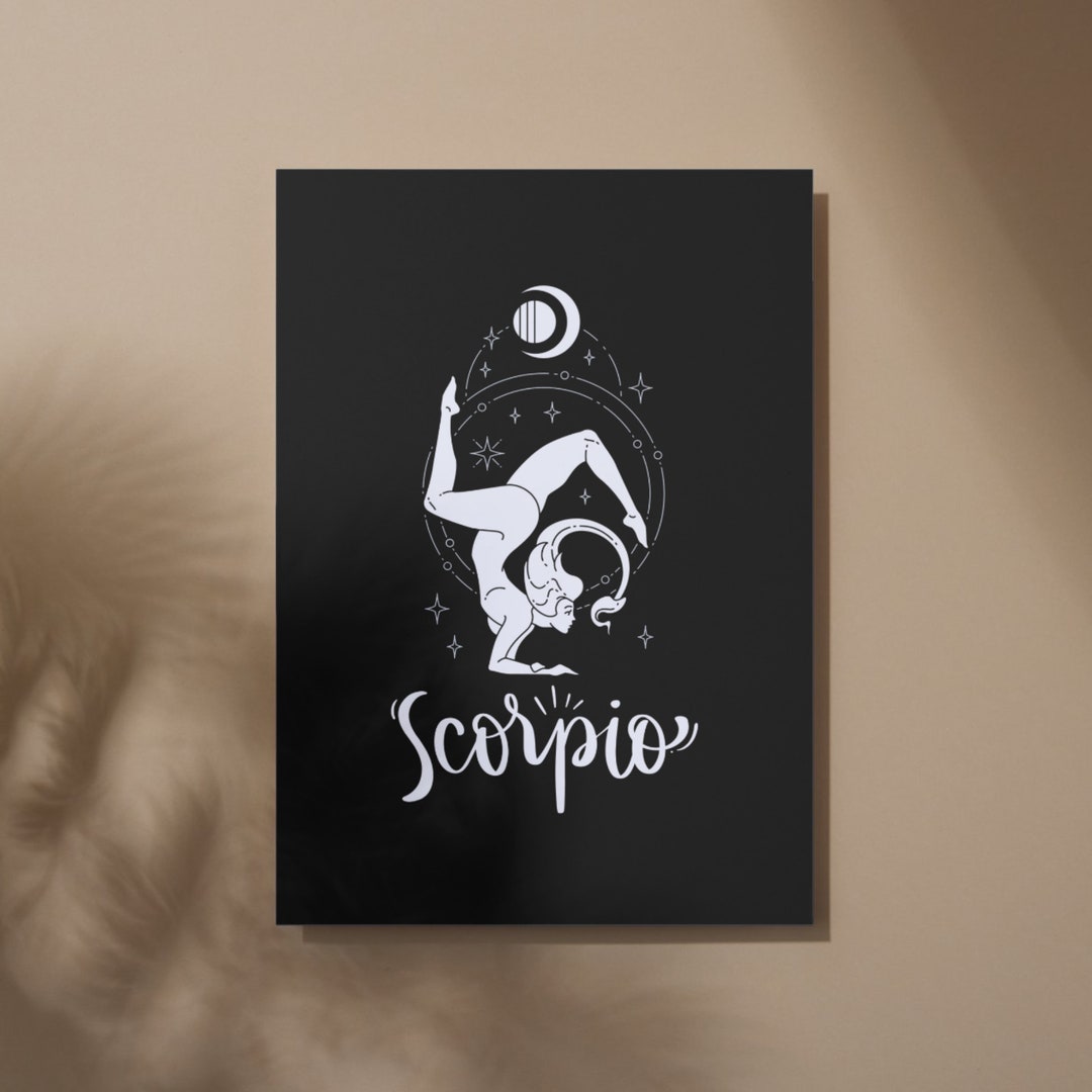 Scorpio Print: Digital Downloadable Wall Art, Minimalist Decor ...