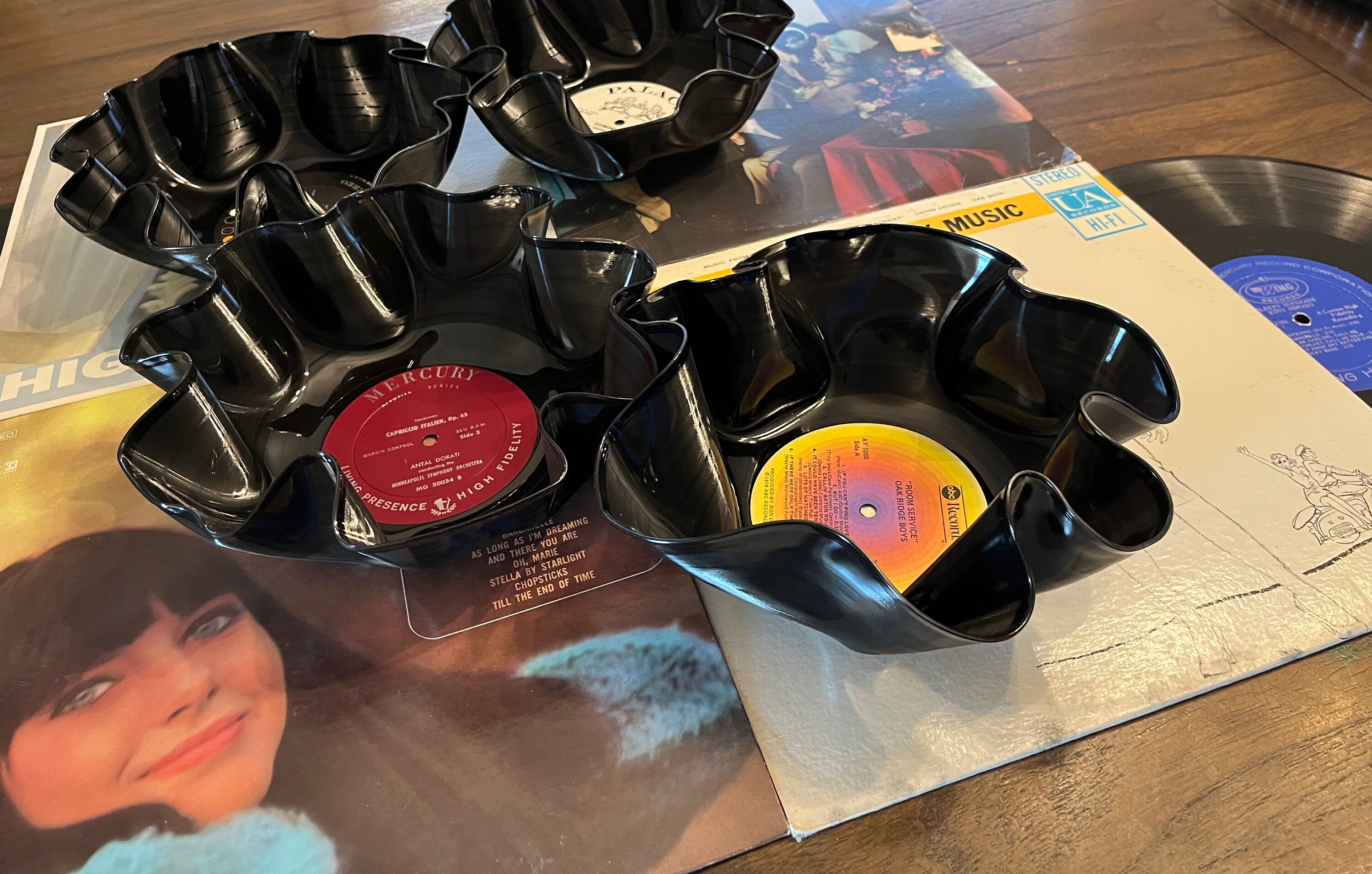 Handmade Retro Vinyl Record Bowls - Etsy