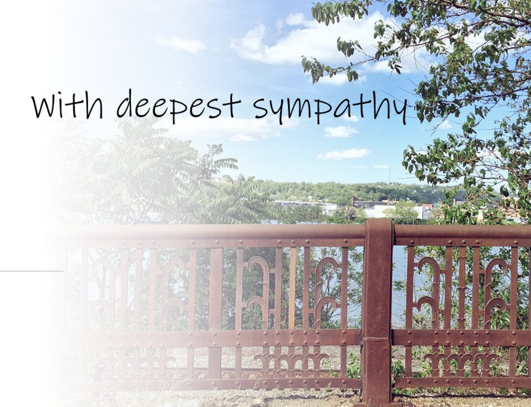 Expressing Sympathy 6 Statements of Support & Sympathy - Etsy