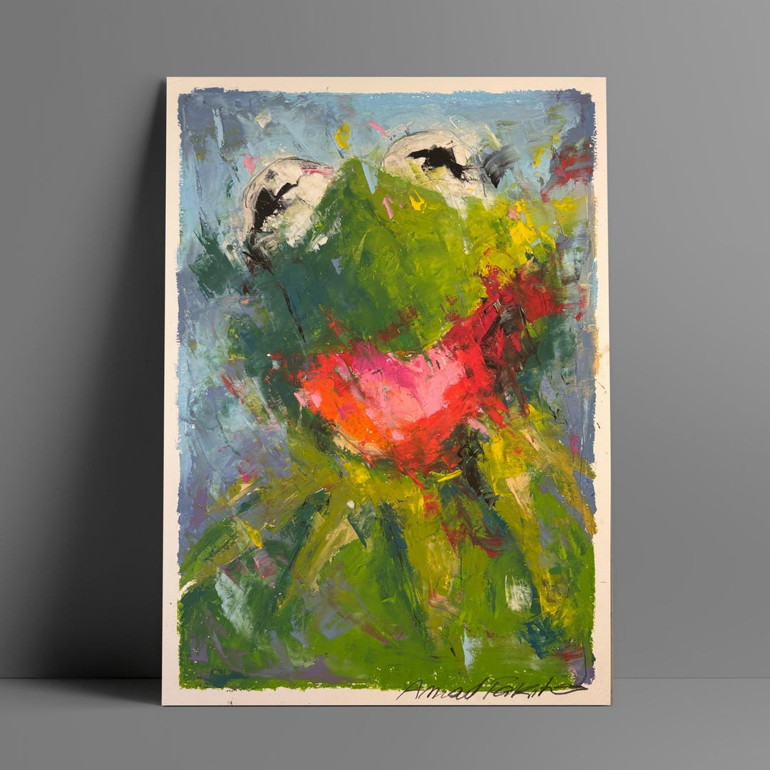 Frog Serenade, Kermit, Print, A4, A3, A3+, A2 - Etsy