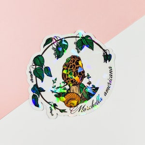 Morel Mushroom Sticker | Morchella Americana | PNW Wild Mushroom ...