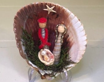 Handmade Seashell Nativity - Etsy