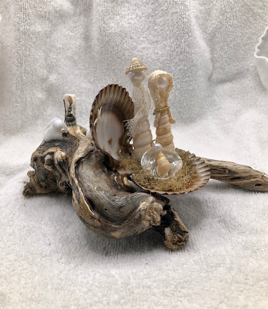 Seashell Nativity and Driftwood - Etsy
