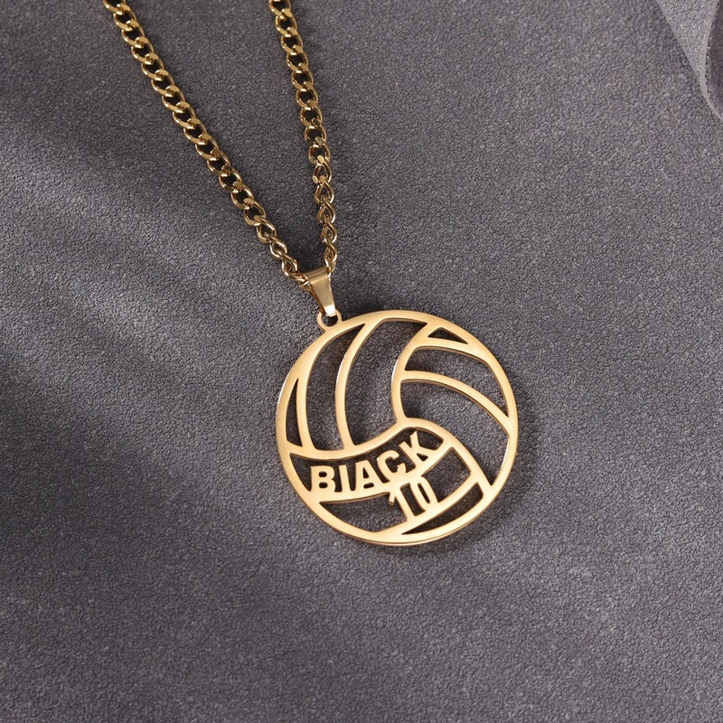 Volleyball Necklace - Etsy