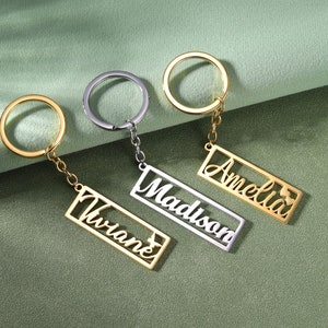 Personalized Name Keychain, Custom Letter Key Chains for Women ...