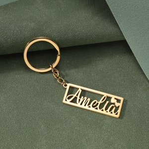 Personalized Name Keychain, Custom Letter Key Chains for Women ...