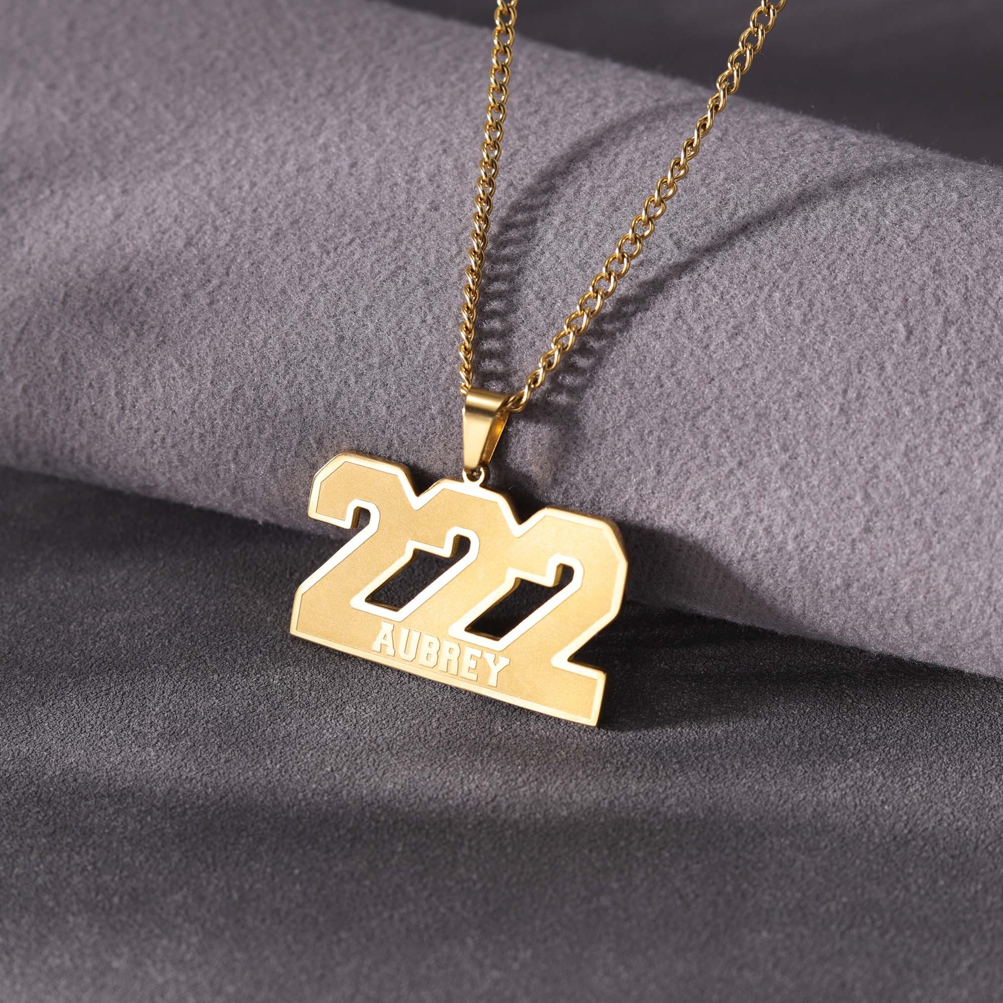 Custom Number Necklace, Sport Number Necklace for Men, Custom Lucky ...