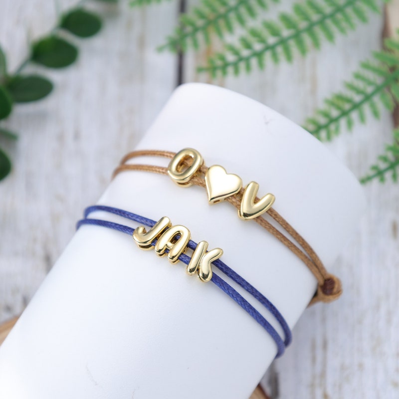 Initial Bracelet - Etsy