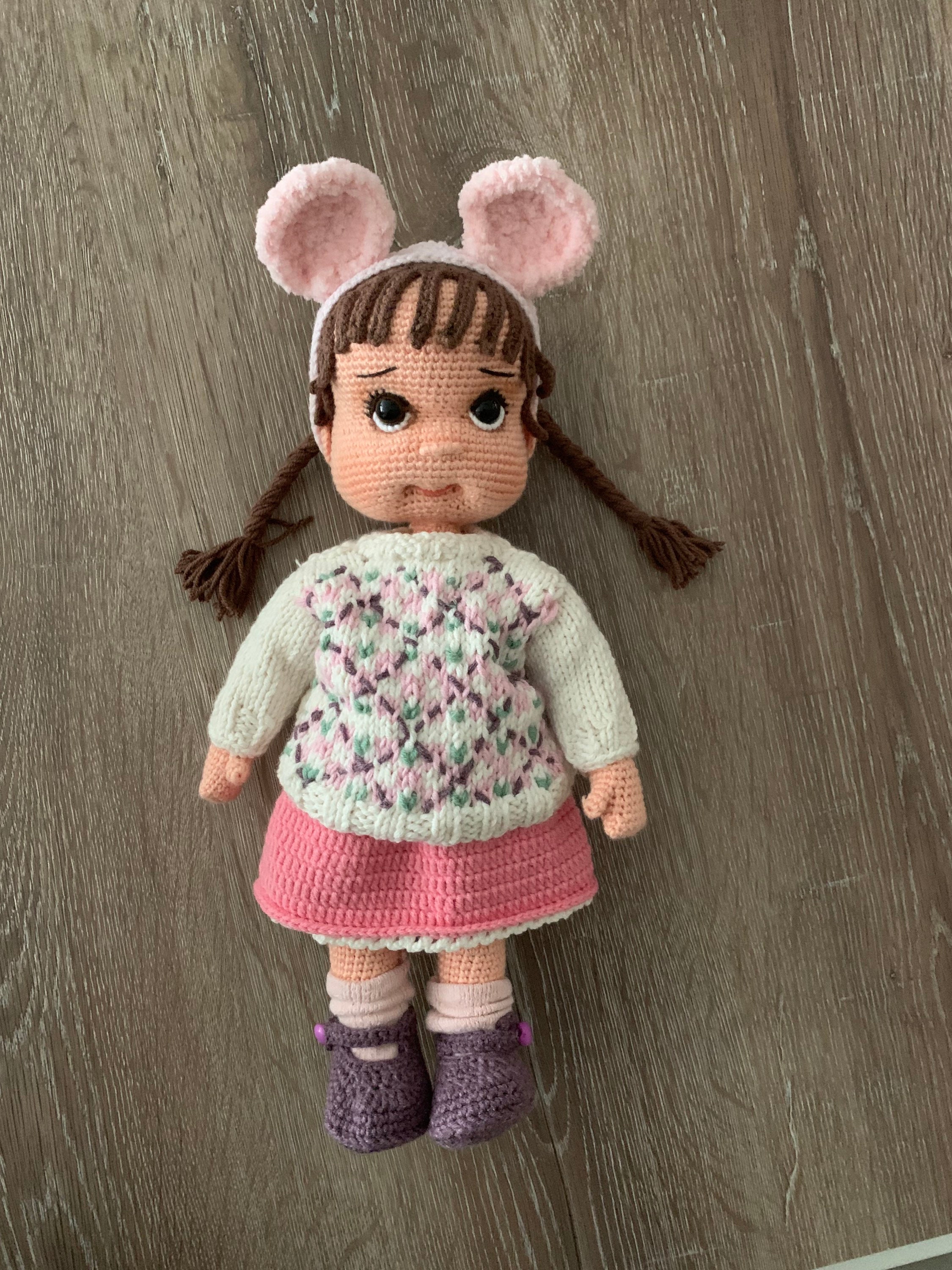 Little Emily Pdf and Video Tutorial Doll Crochet Pattern by - Etsy