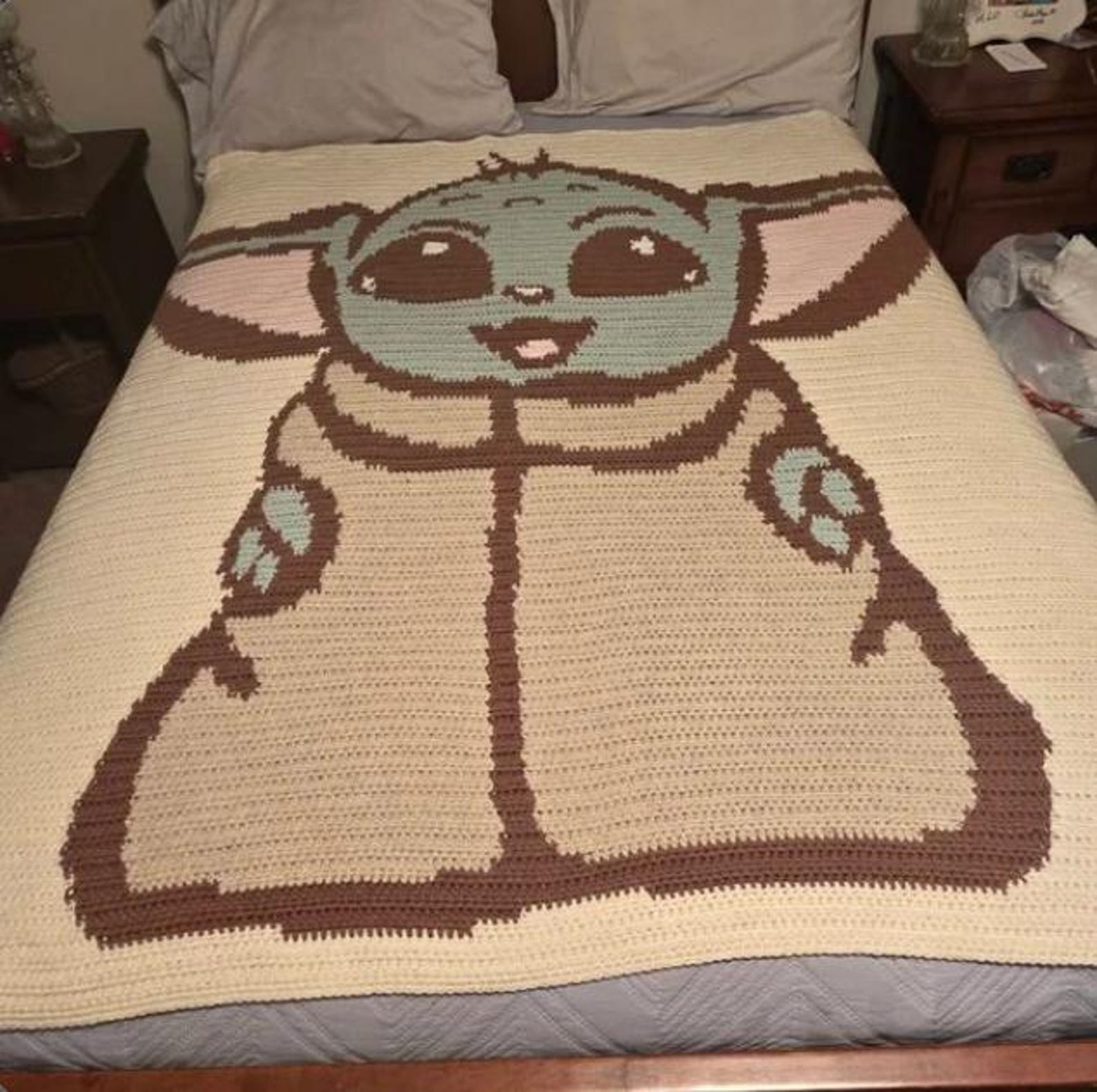 Cute Grogu (baby Yoda) Digital Download Chart for Crochet, Knit ...