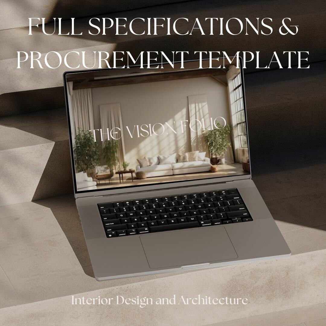 Interior Design Presentation FFE Schedule Canva Template, Professional ...