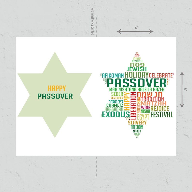 Passover Greeting Card | Pessach | Jewish Holiday Card | Happy Passover ...