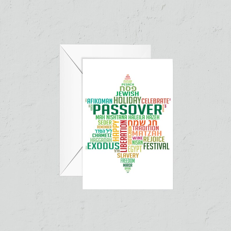 Passover Greeting Card | Pessach | Jewish Holiday Card | Happy Passover ...