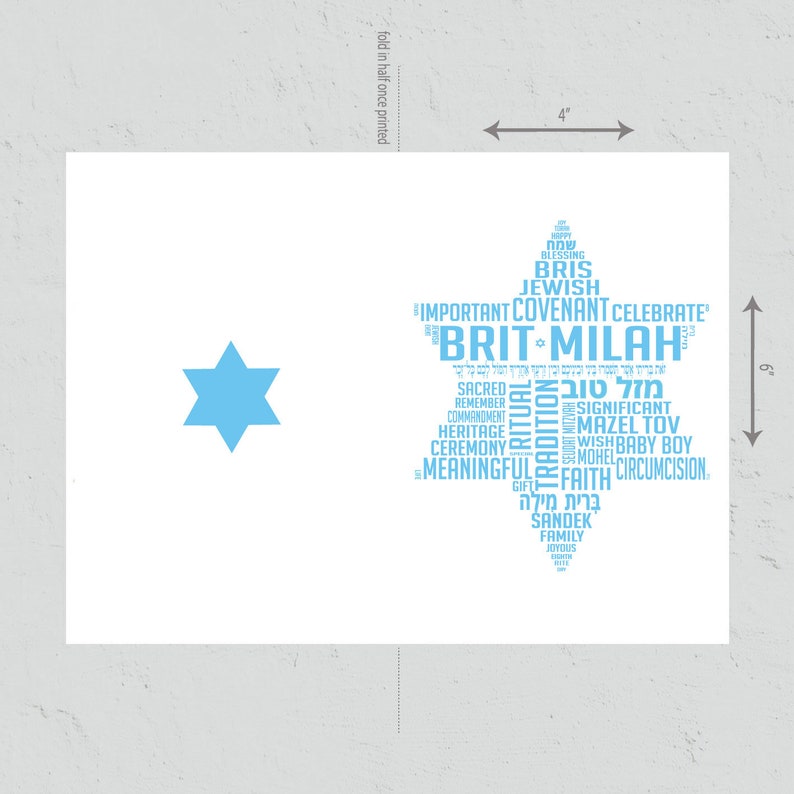 Brit Milah Card | Printable Greeting Card | Mazel Tov Card | Jewish ...