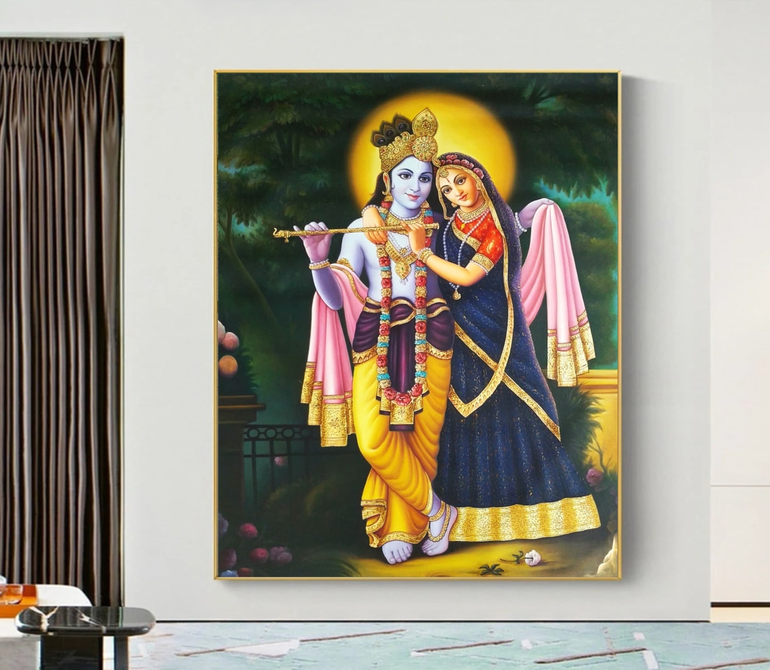 Radha Krishna Oil Paintings