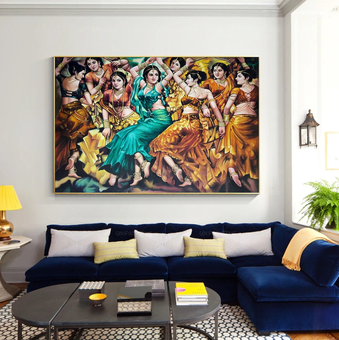Garba Painting Navratri Painting Large Painting Oil Painting - Etsy