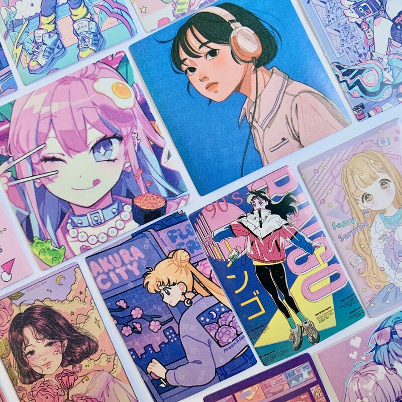 Anime Girl Stickers - Etsy
