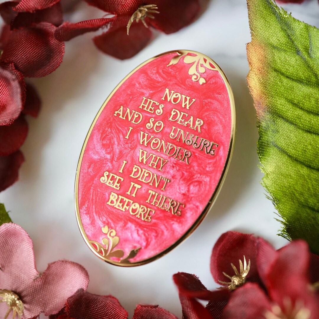 Entranced Enamel Pin | LIMITED EDITION 50, Quote Pins, Bookish Pins - Etsy