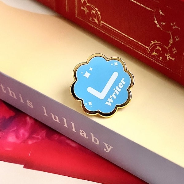 Writer Enamel Pin - Etsy