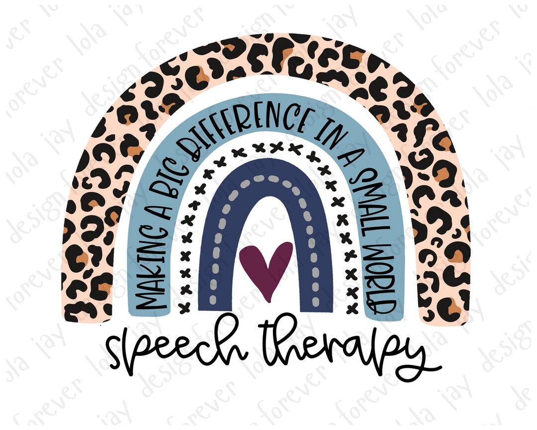 Speech Therapy PNG Sublimation, SLP Png Rainbow Speech Therapist Png ...