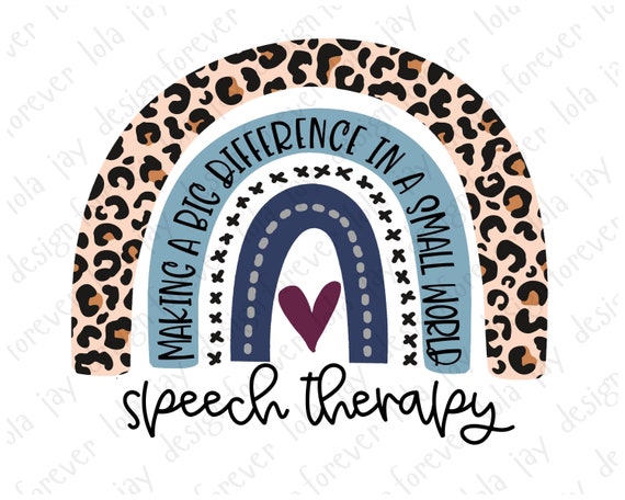 Speech Therapy PNG Sublimation SLP Png Rainbow Speech | Etsy
