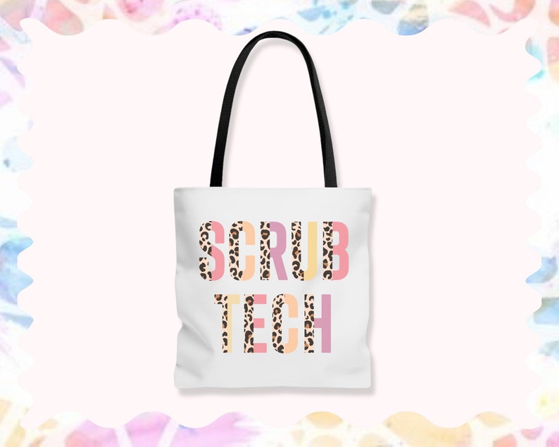 Scrub Tech Sublimation Png Leopard Scrub Technician Design - Etsy