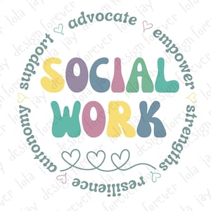 Social Worker PNG Sublimation Social Work Empowerment Design Download ...