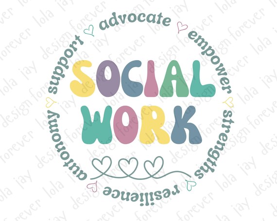 Social Worker PNG Sublimation Social Work Empowerment Design | Etsy