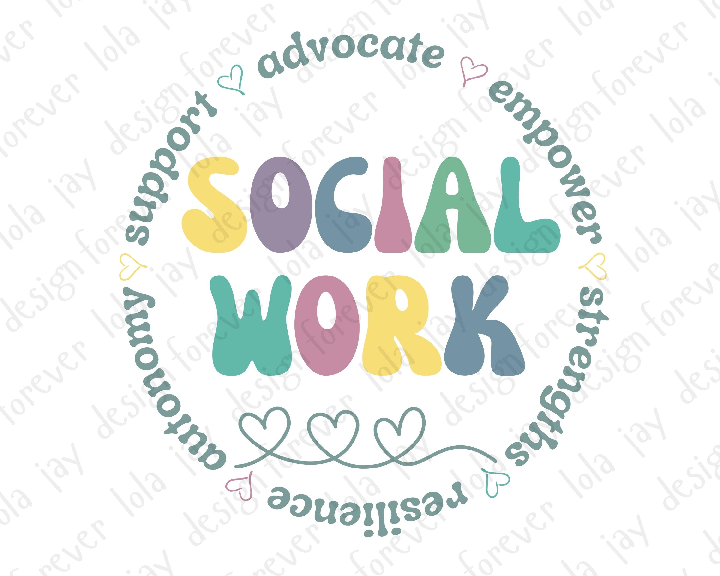 Social Worker PNG Sublimation Social Work Empowerment Design - Etsy