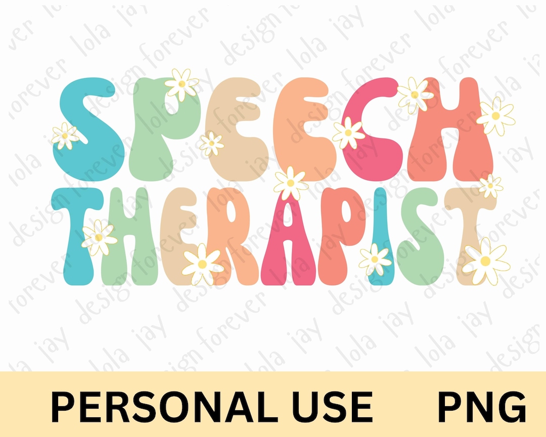 Retro Speech Therapy Png Sublimation, Speech Therapist Sublimation ...