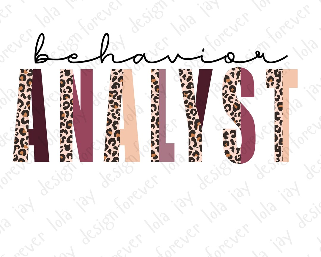 Behavior Analyst PNG Sublimation Split Leopard Boho Design Png Behavior ...