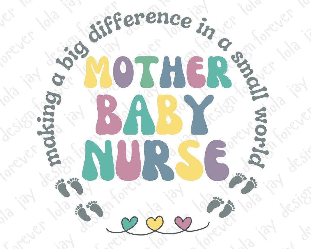 Mother Baby Nurse PNG Sublimation Download File Nurse PNG Making A Big ...
