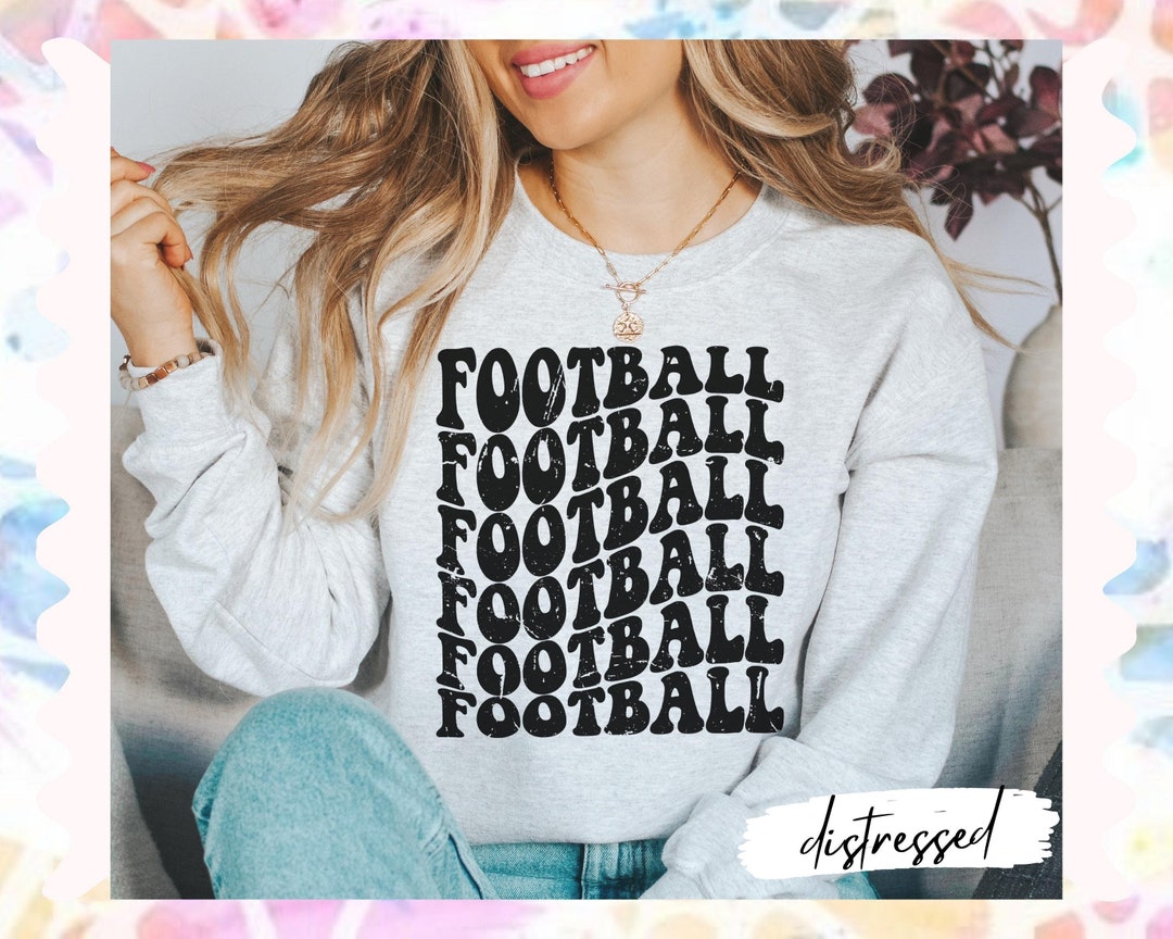 Distressed Retro Football Stacked Png Design, Football Png, Sport ...