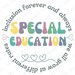 Special Education Teacher PNG Sublimation SPED Png Download Inclusion ...
